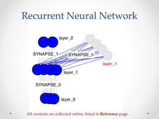 A Brief Introduction on Recurrent Neural Network and Its Application | PPT