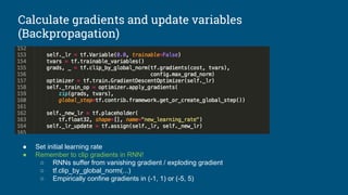 RNNLM in TensorFlow | PPT