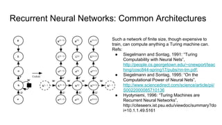 Recurrent and Recursive Networks (Part 1) | PDF | Artificial Intelligence | Technology & Computing