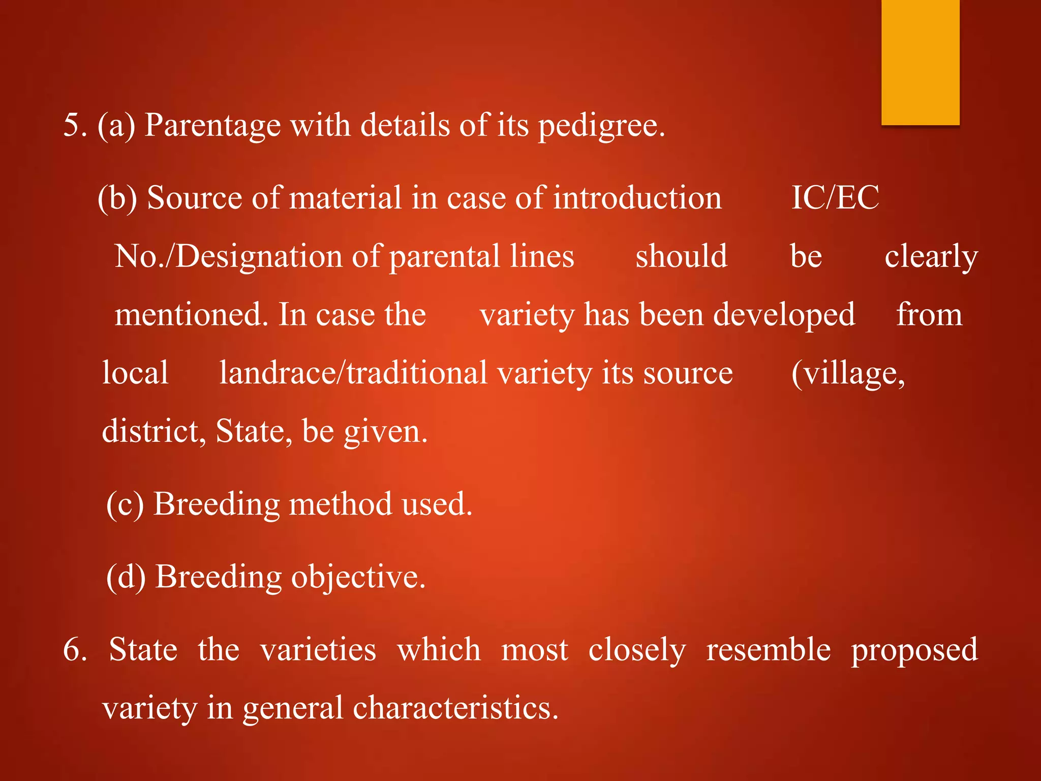 release and notification of variety in india | PPTX