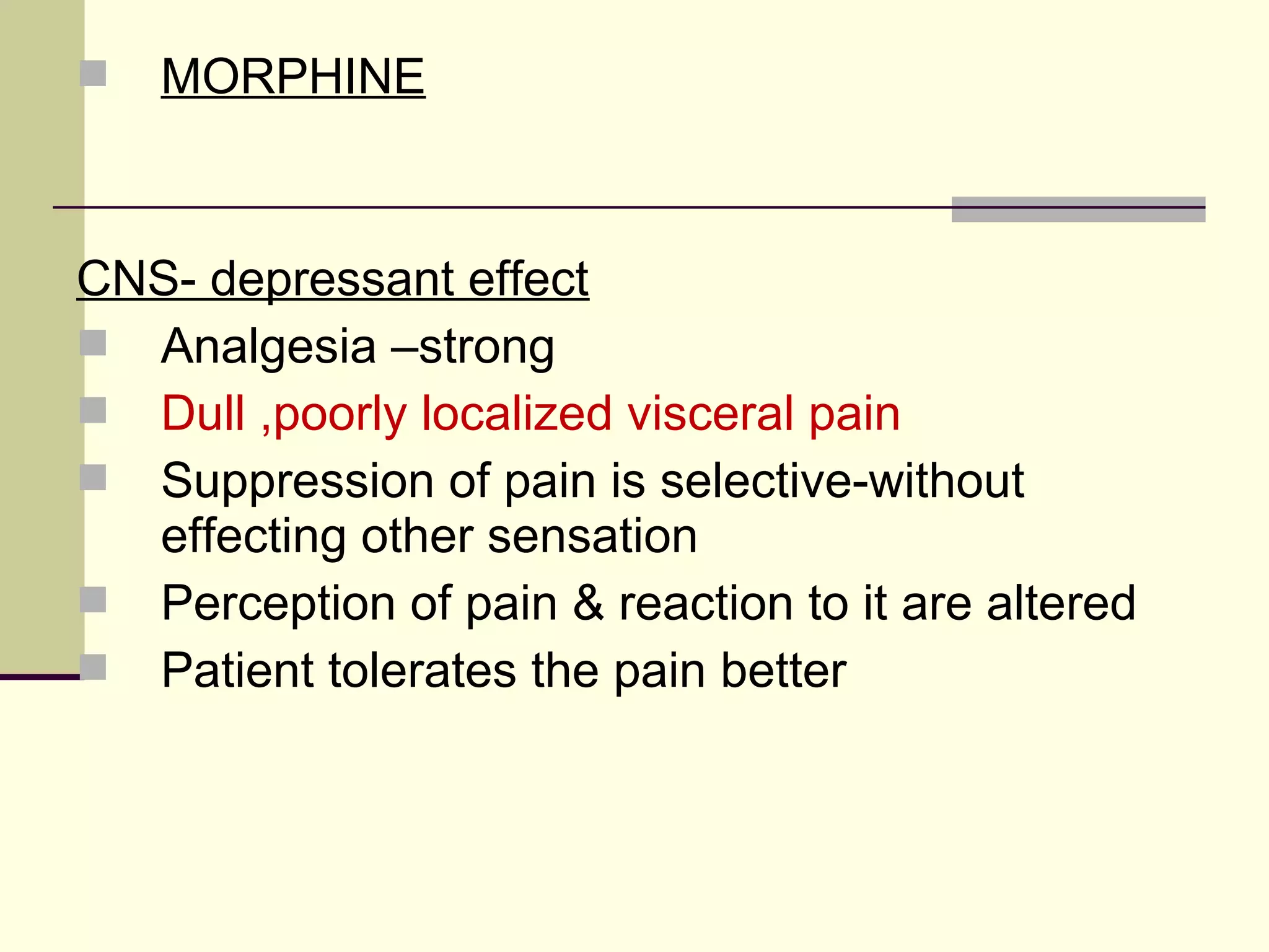 Rn pharmacology of opioids | PPT