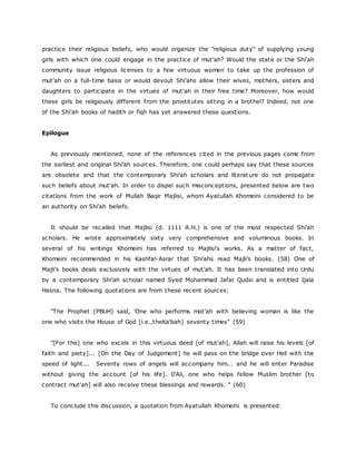 shi'ah concept of temporary marriage (mut'ah) | DOCX