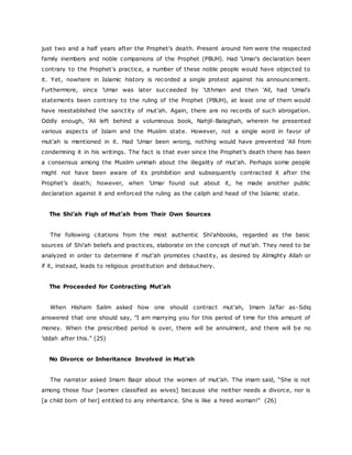 shi'ah concept of temporary marriage (mut'ah) | DOCX