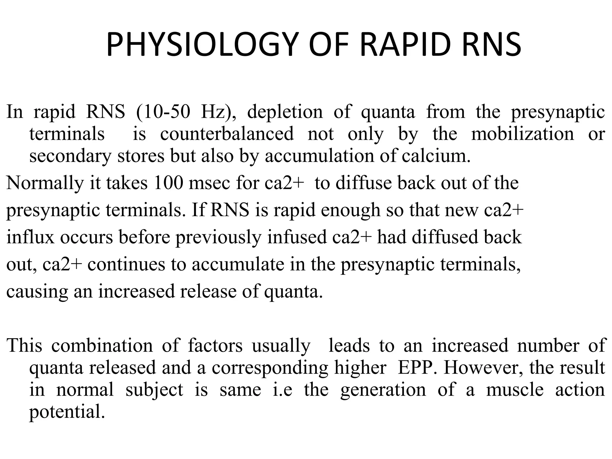 REPETITIVE NERVE STIMULATION (RNS) | PPT
