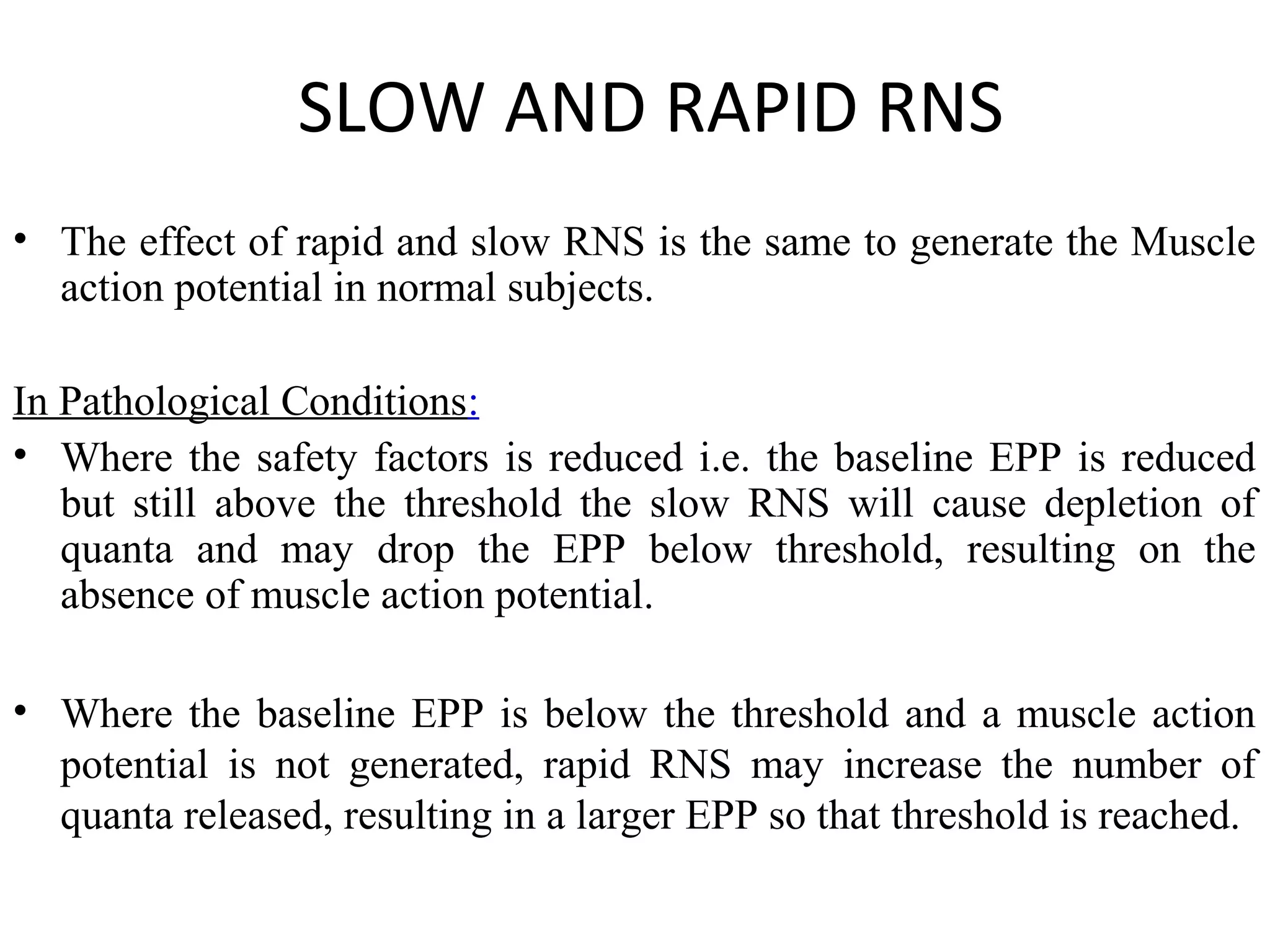 REPETITIVE NERVE STIMULATION (RNS) | PPT