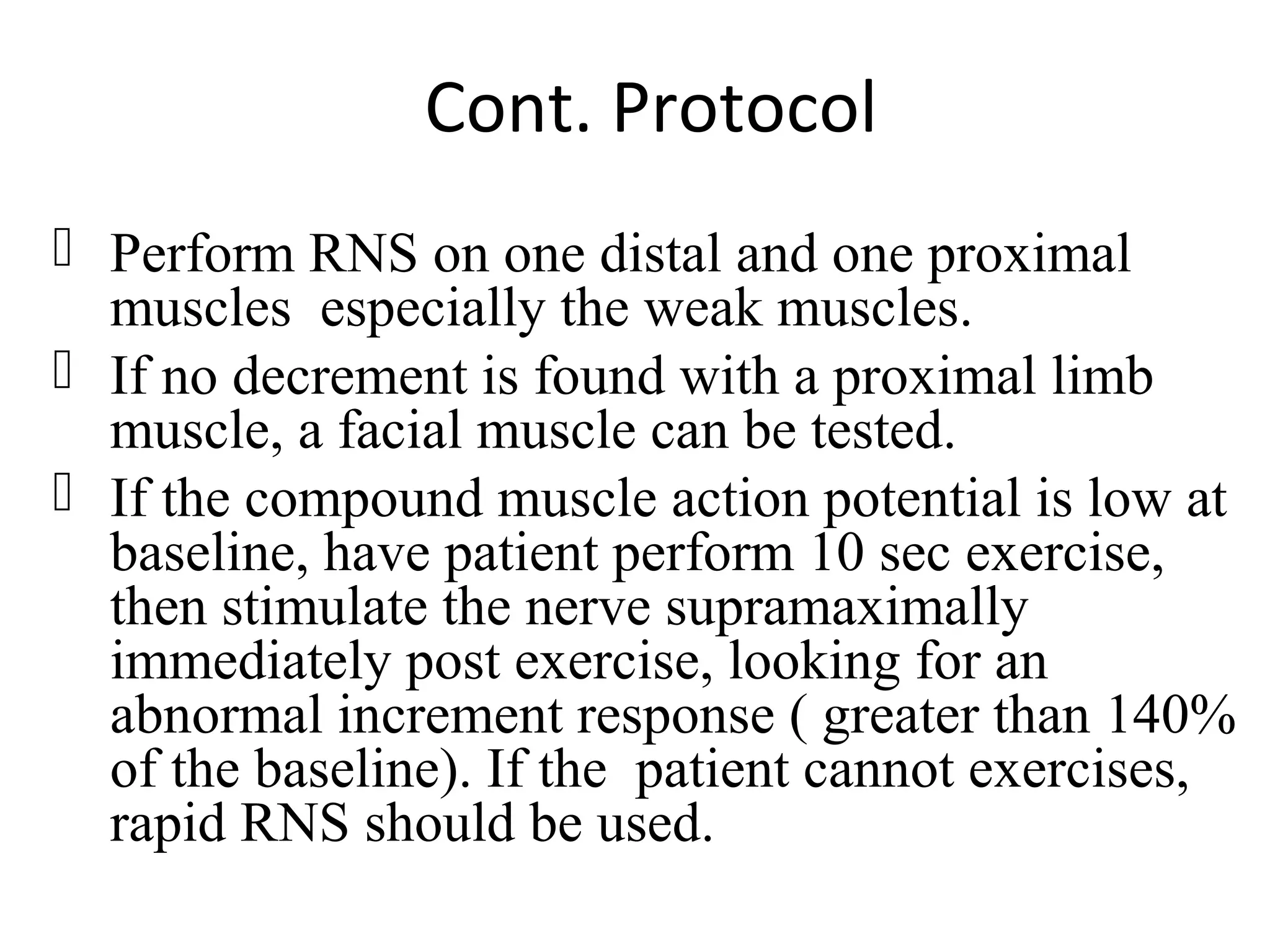 REPETITIVE NERVE STIMULATION (RNS) | PPT