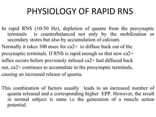 REPETITIVE NERVE STIMULATION (RNS) | PPT