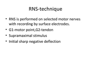 REPETITIVE NERVE STIMULATION (RNS) | PPT