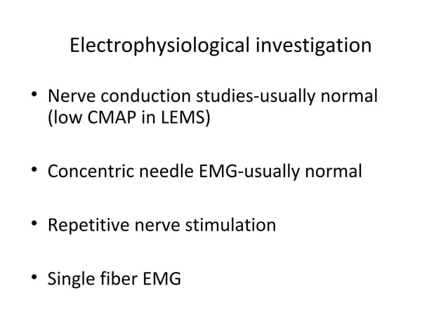 REPETITIVE NERVE STIMULATION (RNS) | PPT