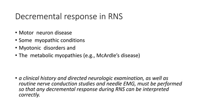 RNS diagnosis of myasthenia and lambert eaton .pptx | Physical Therapy ...
