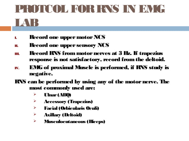 Repetitive Nerve Stimulation (RNS) | PPT | Physical Therapy | Wellness