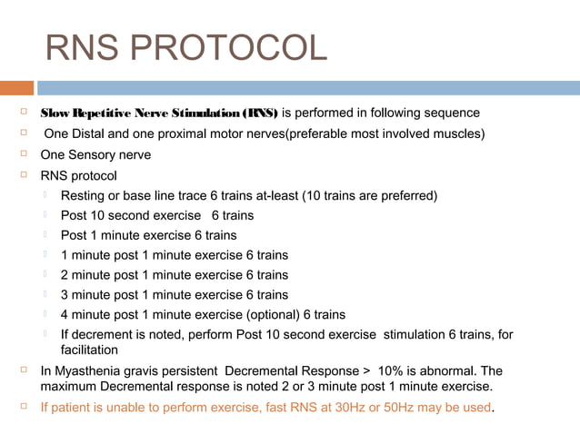 Repetitive Nerve Stimulation (RNS) | PPT | Physical Therapy | Wellness