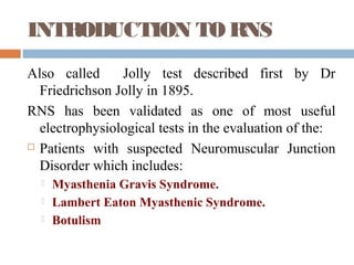 Repetitive Nerve Stimulation (RNS) | PPT