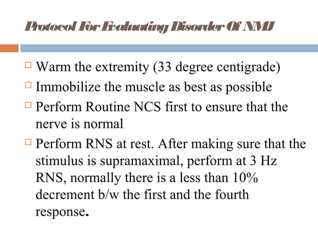 Repetitive Nerve Stimulation (RNS) | PPT | Physical Therapy | Wellness