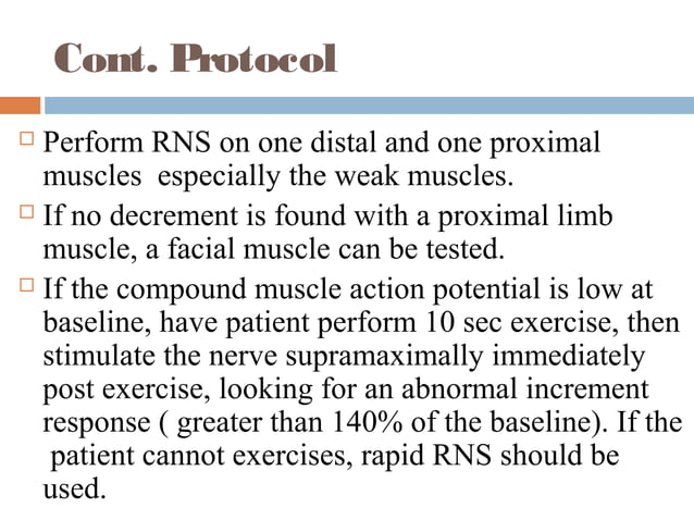 Repetitive Nerve Stimulation (RNS) | PPT | Physical Therapy | Wellness