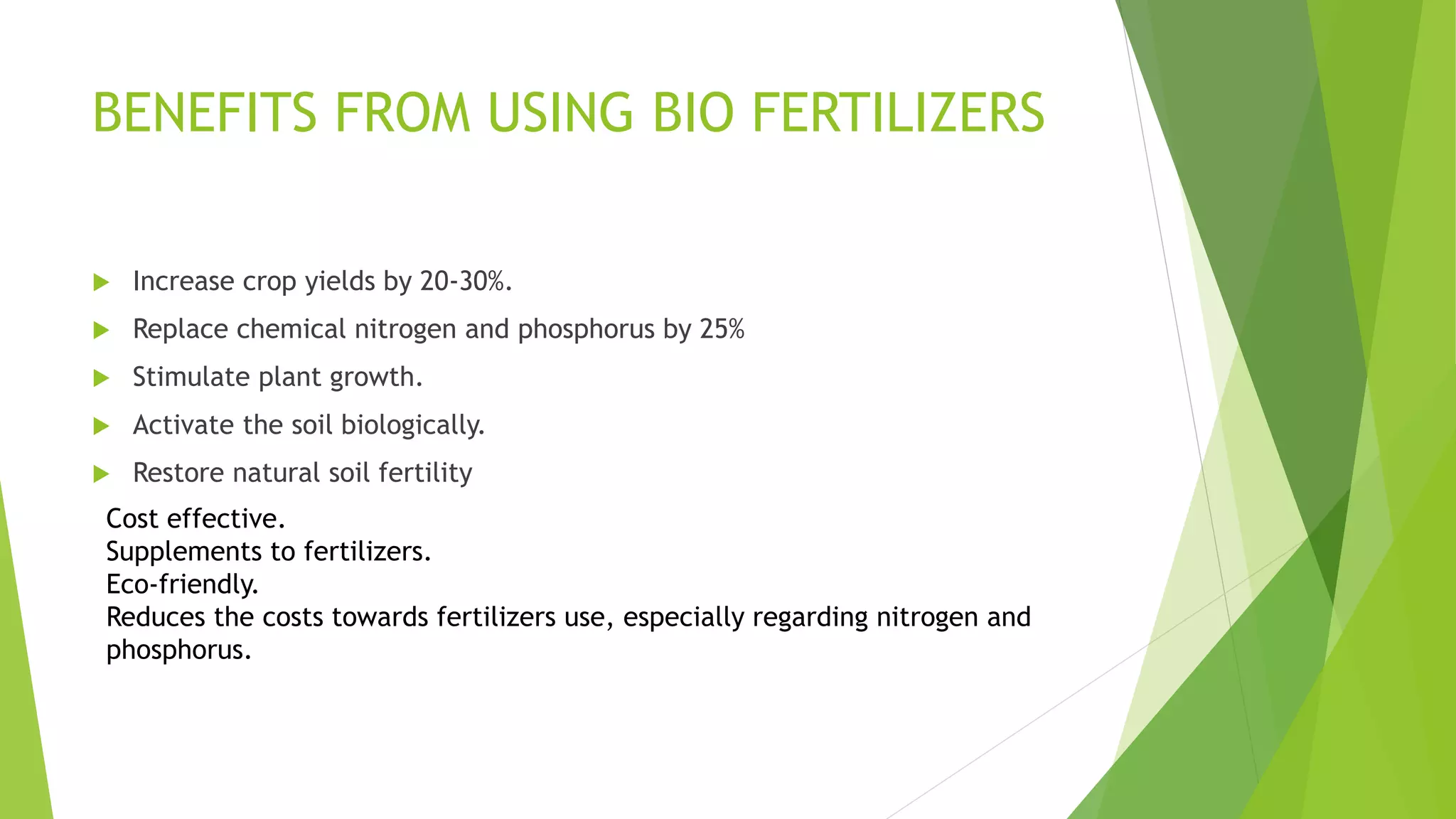 bio fertilizer and their application | PPTX