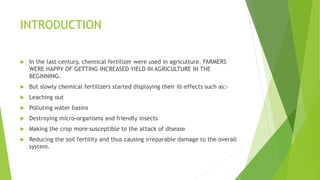 bio fertilizer and their application | PPTX