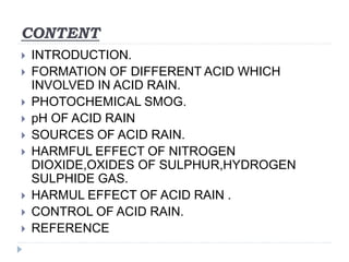Acid Rain | PPTX