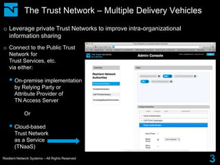 Resilient Network Systems - Trust Network Overview Slides - July 2014 | PPT