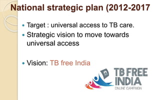 Revised national tuberculosis control programme (RNTCP) in India | PPTX