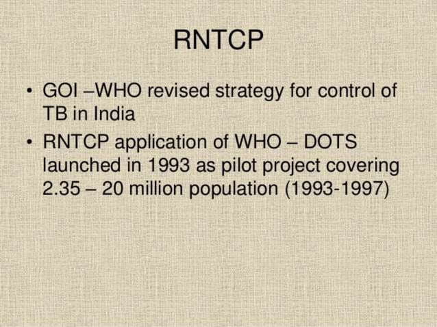 RNTCP | PPT | Free Download