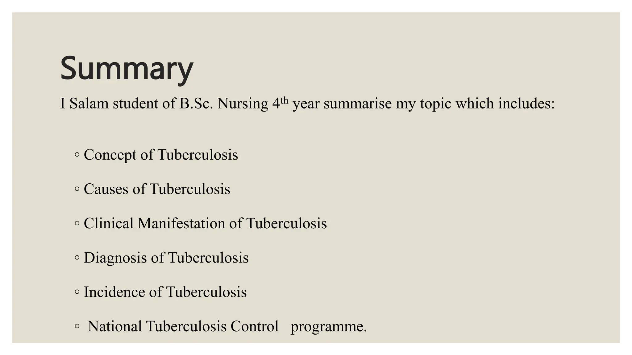 Revised National Tuberculosis Control Programme Pptx