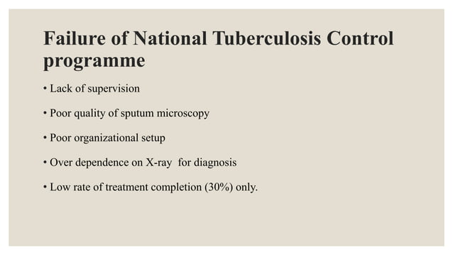 Revised National Tuberculosis Control programme.pptx | Infectious ...