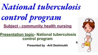 Revised national tuberculosis control program ppt ppt | PDF
