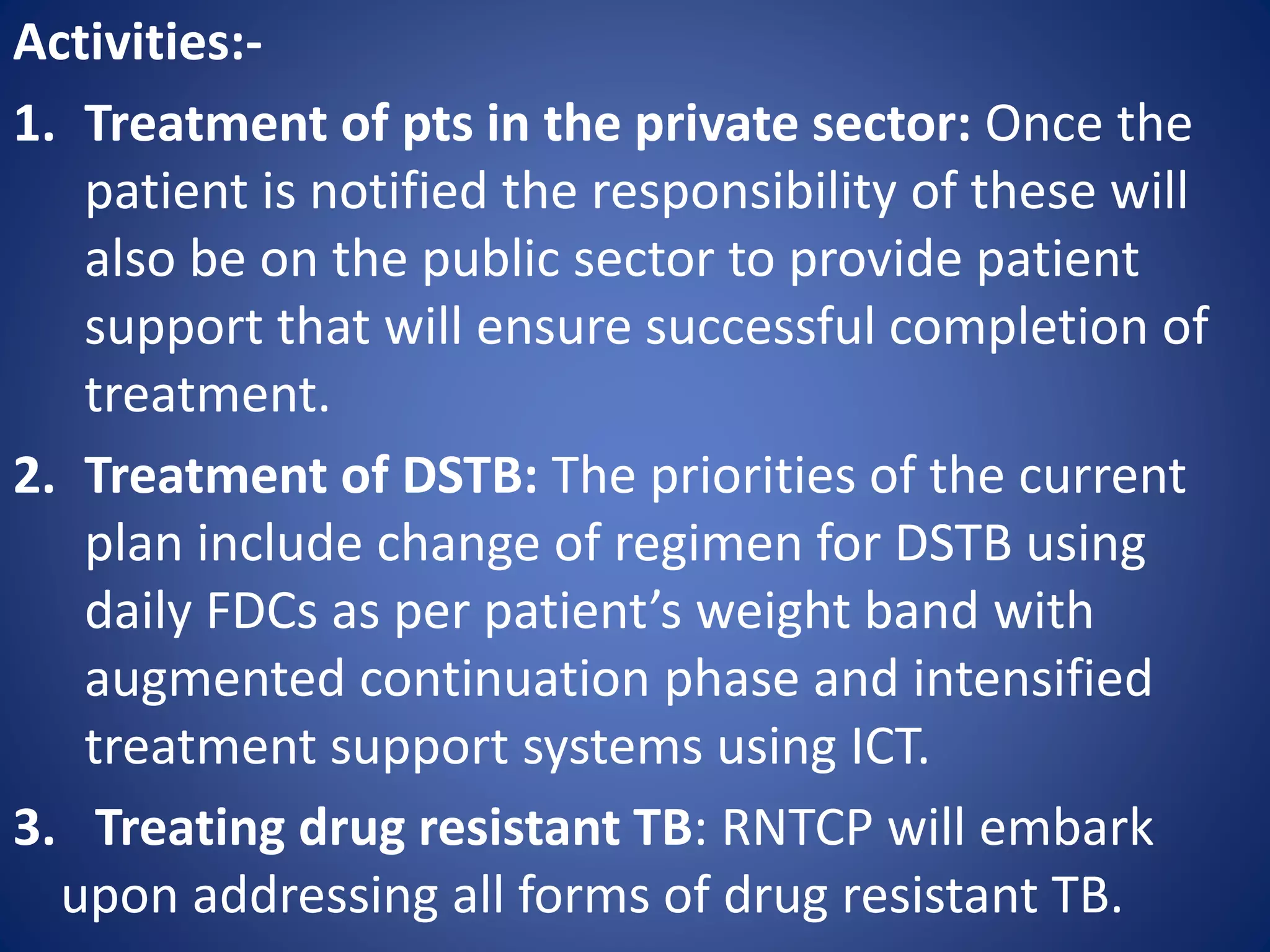 Rntcp and national strategic plan(nsp) for tb | PPTX