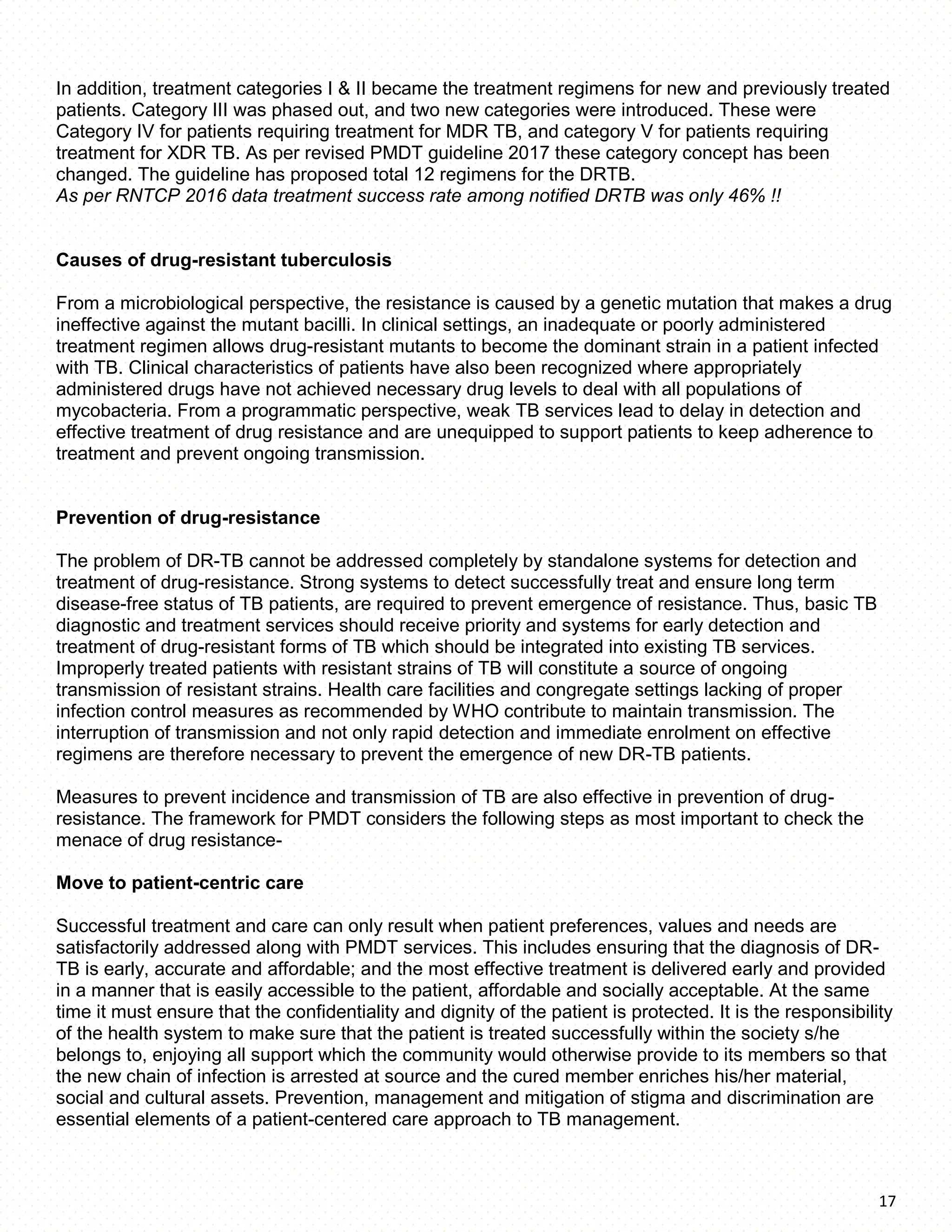 Rntcp brief note for ppm coordinators final draft 21 05 18 | PDF