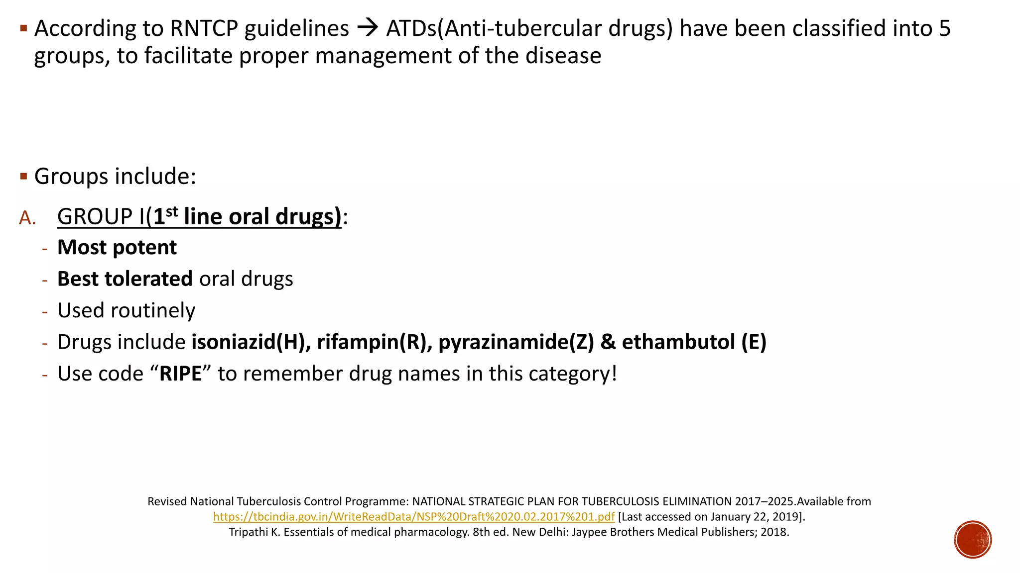 RNTCP guidelines for tuberculosis management: Extended version | PPTX