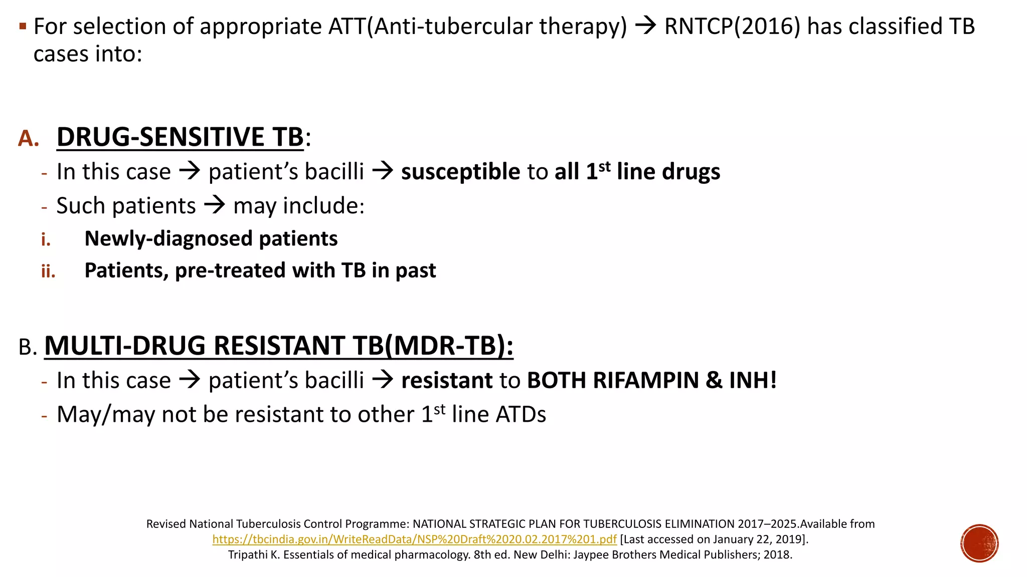 RNTCP guidelines for tuberculosis management: Extended version | PPTX