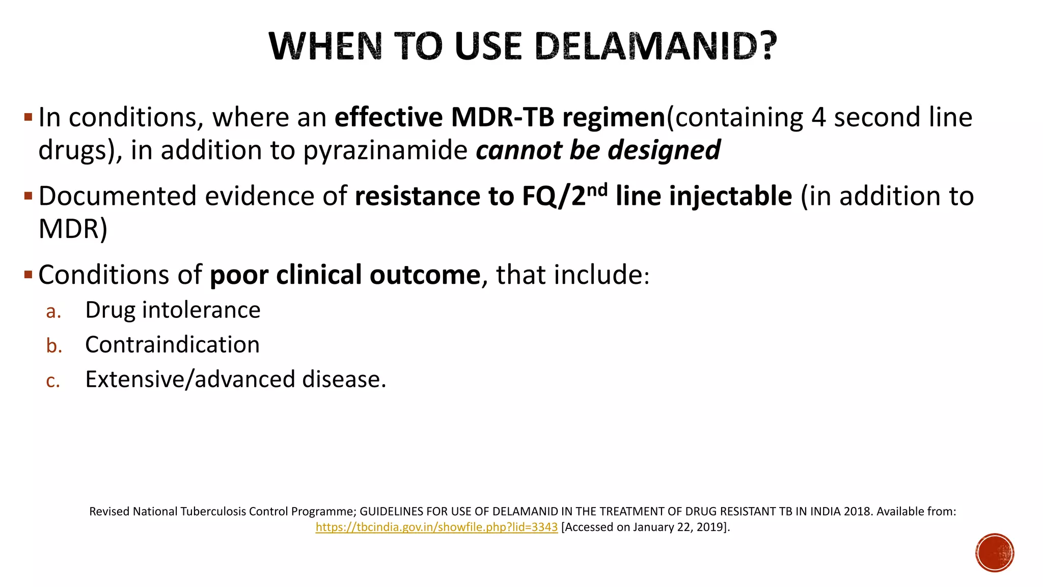 RNTCP guidelines for tuberculosis management: Extended version | PPTX