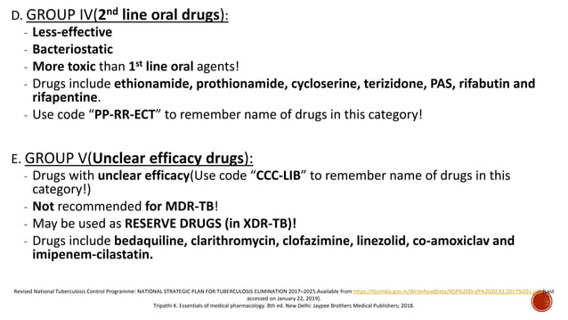 RNTCP guidelines for tuberculosis management: Extended version | PPTX ...