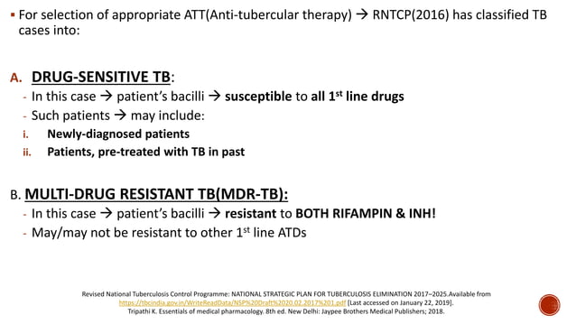 RNTCP guidelines for tuberculosis management: Extended version | PPTX ...