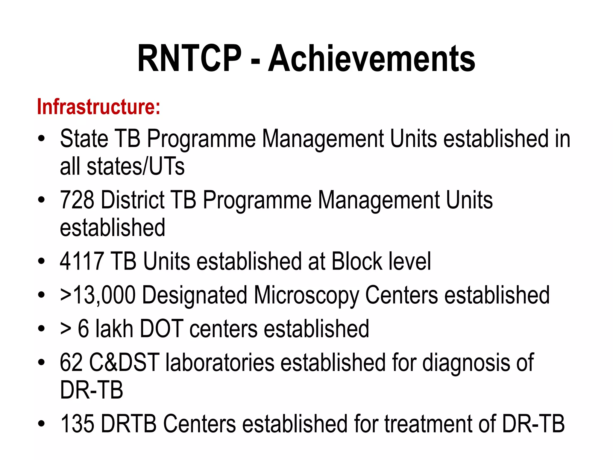 Revised National Tuberculosis Control Program | PPTX