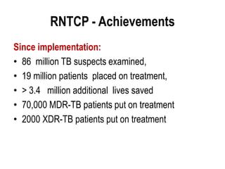 Revised National Tuberculosis Control Program | PPTX