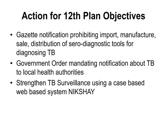 Revised National Tuberculosis Control Program | PPTX | Lung and ...