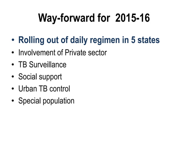 Revised National Tuberculosis Control Program | PPTX | Lung and ...
