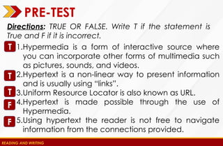Reading and Writing Lesson 1: Hypertext.pptx