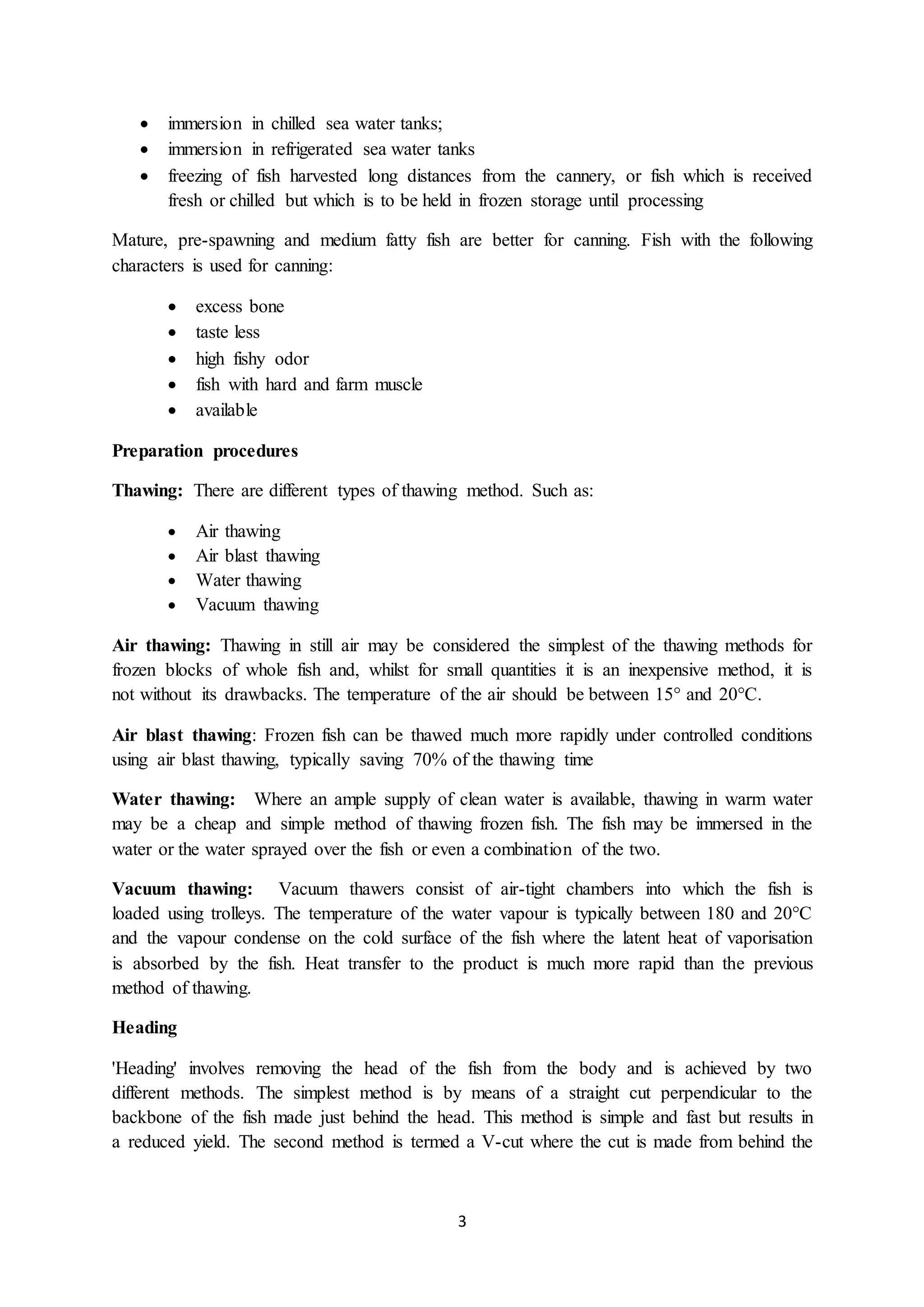 Canning of Fish | DOCX