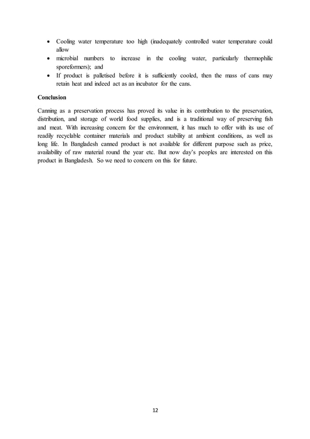 Canning of Fish | DOCX | Cooking | Food & Drink