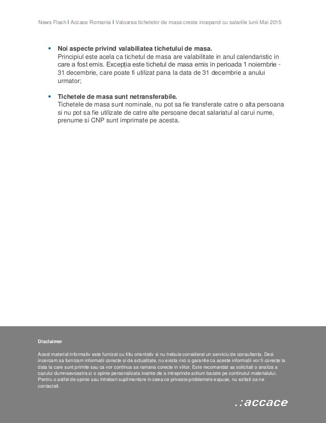 Noutati privind normele de aplicare a Legii 142/1998 privind acordarea tichetelor de masa