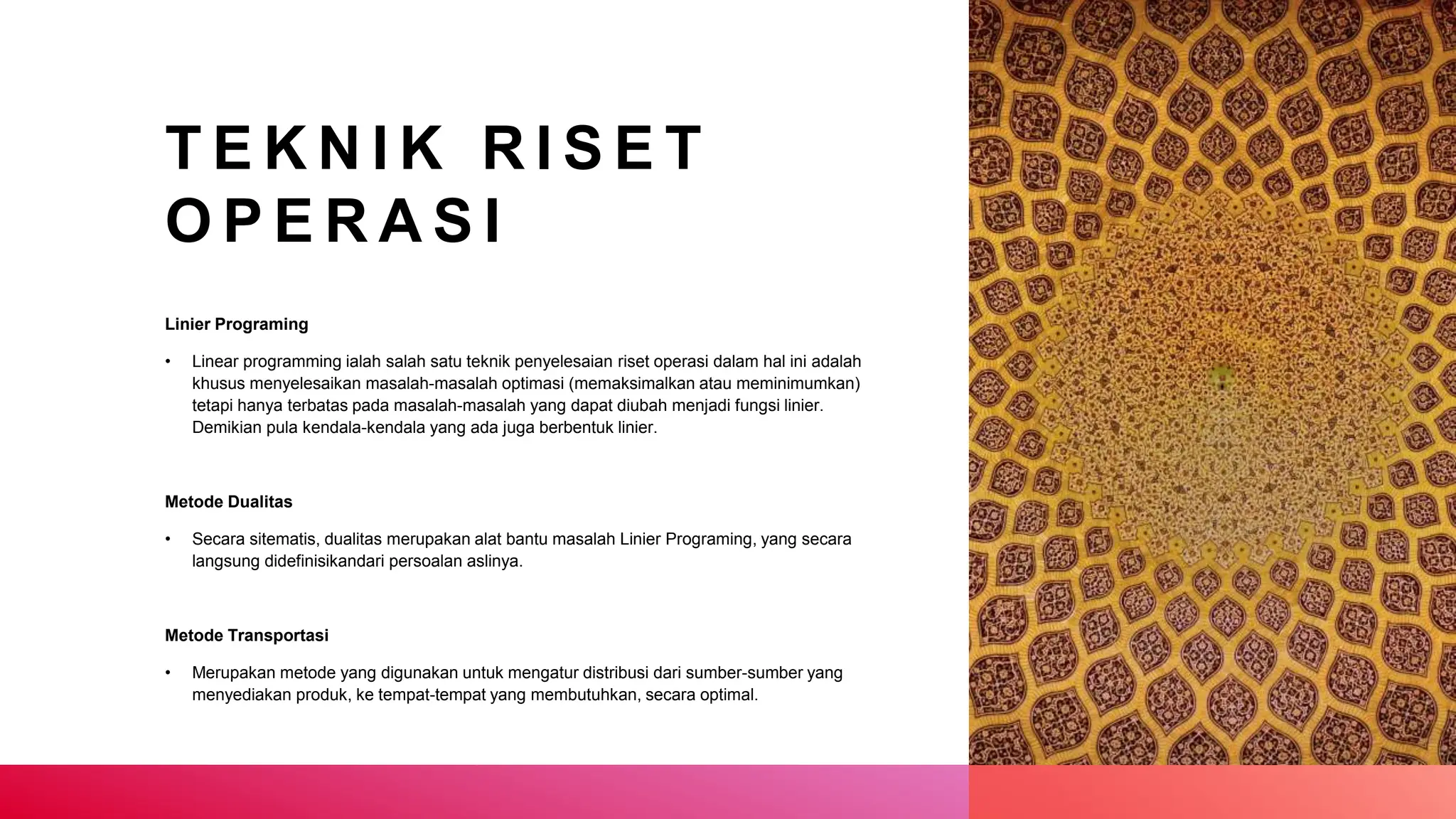 RISET OPERASI PENGANTAR RISET OPERASI UIKA | PPT