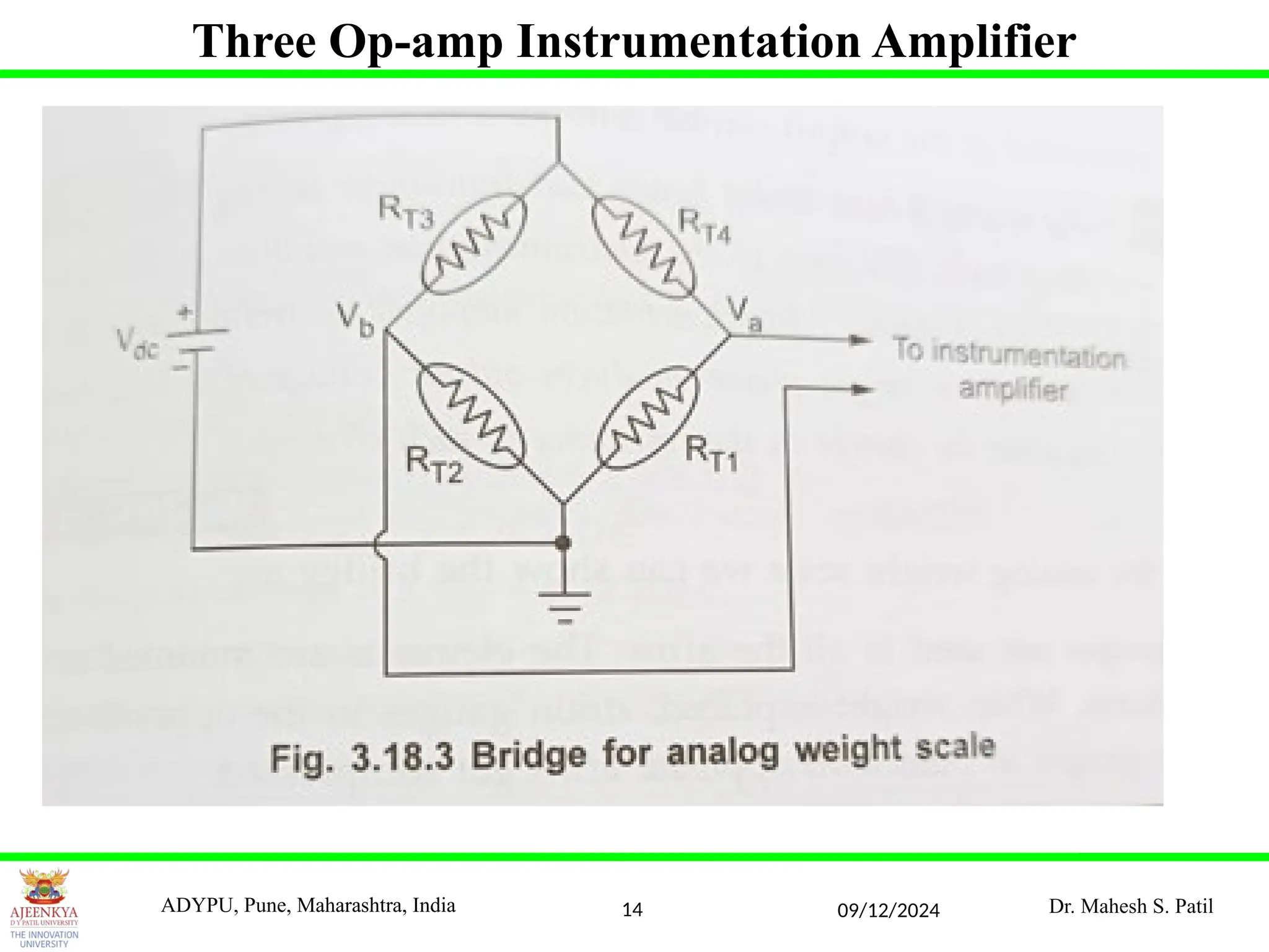 PPT for Instrumentation Amplifier with three opamp | PPT