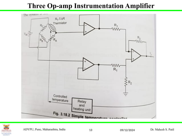 PPT for Instrumentation Amplifier with three opamp | PPT
