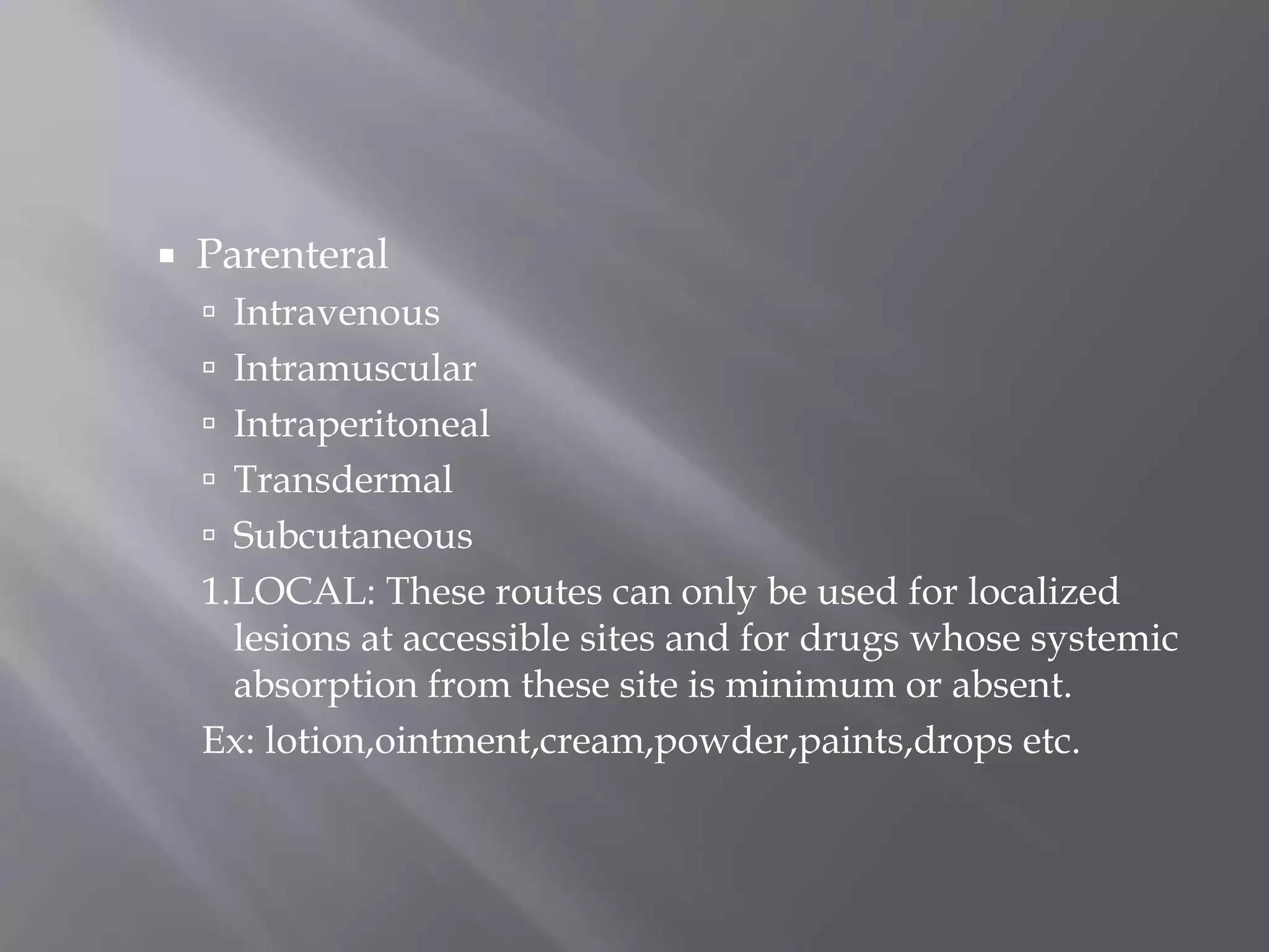 Routes of administration...pharmacology | PPTX