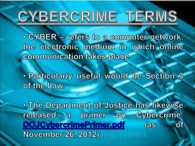 Republic Act 10175: Cybercrime Prevention Act of 2012 | PPT