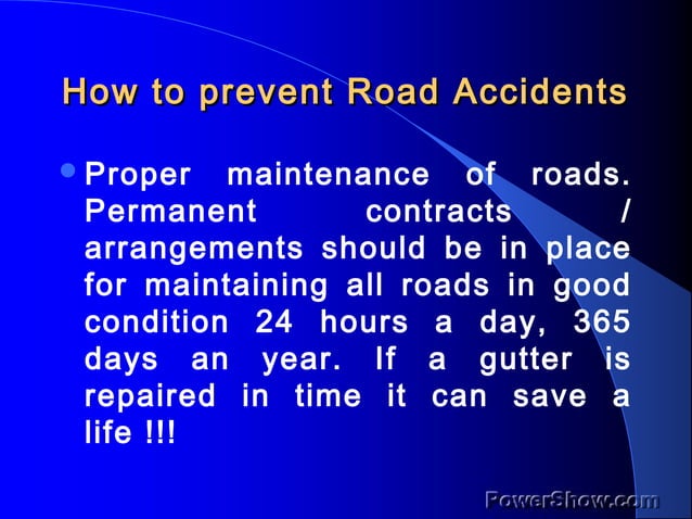 Road accident-prevention-p1242986973 kebcn | PPT
