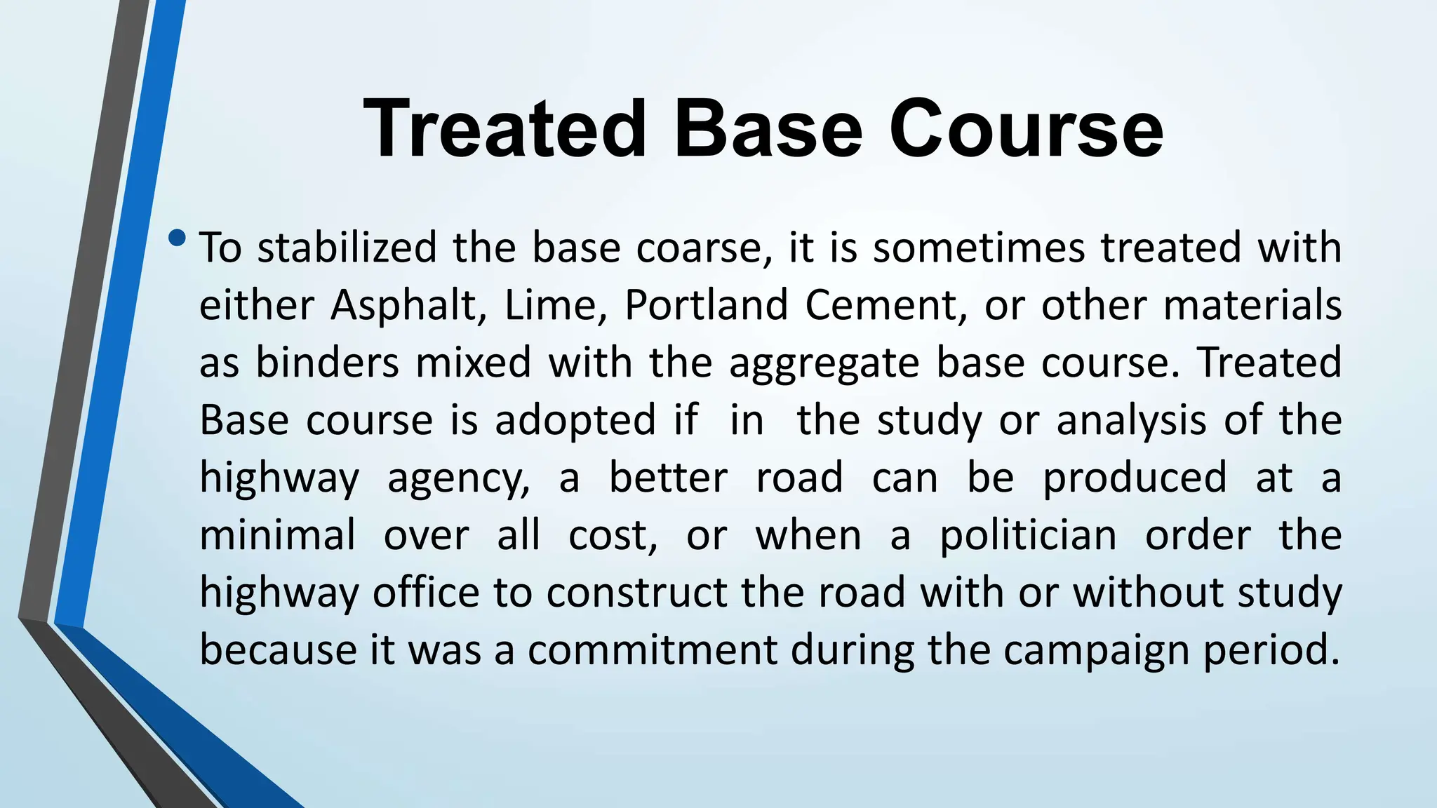 Road-Bed-Construction PPT report- Construction materials and testing | PPTX